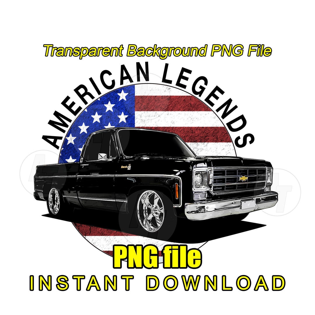 Chevy C10 Truck Graphic: 76' Clip Art (PNG, JPEG) - Etsy