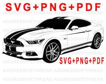 Mustang Gt Vector - Etsy
