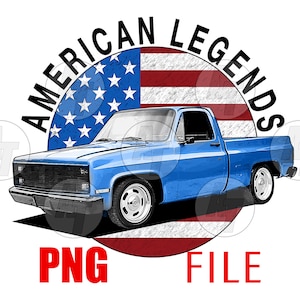 84 Square Body Chevy Truck Design: DTG Printing PNG Clipart (digital ...