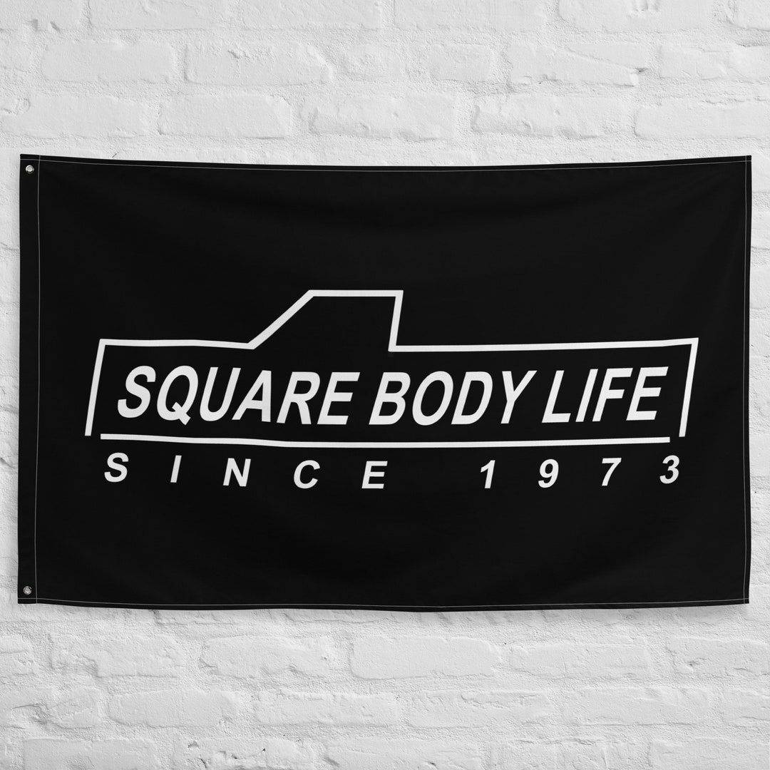 Square Body Truck Flag: C10 Garage Decor Banner - Etsy