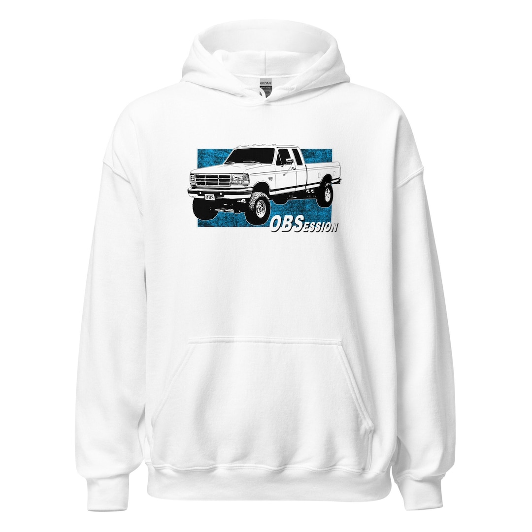 OBS Truck Hoodie With 90s F250 F350, Sweatshirt for Classic Muscle Car ...