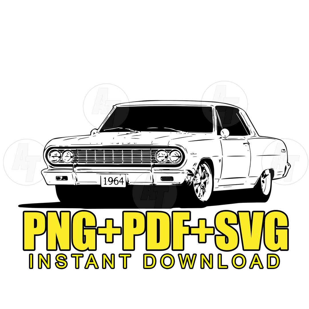 1964 Chevelle SVG: Muscle Car Vector Image (digital Download) - Etsy
