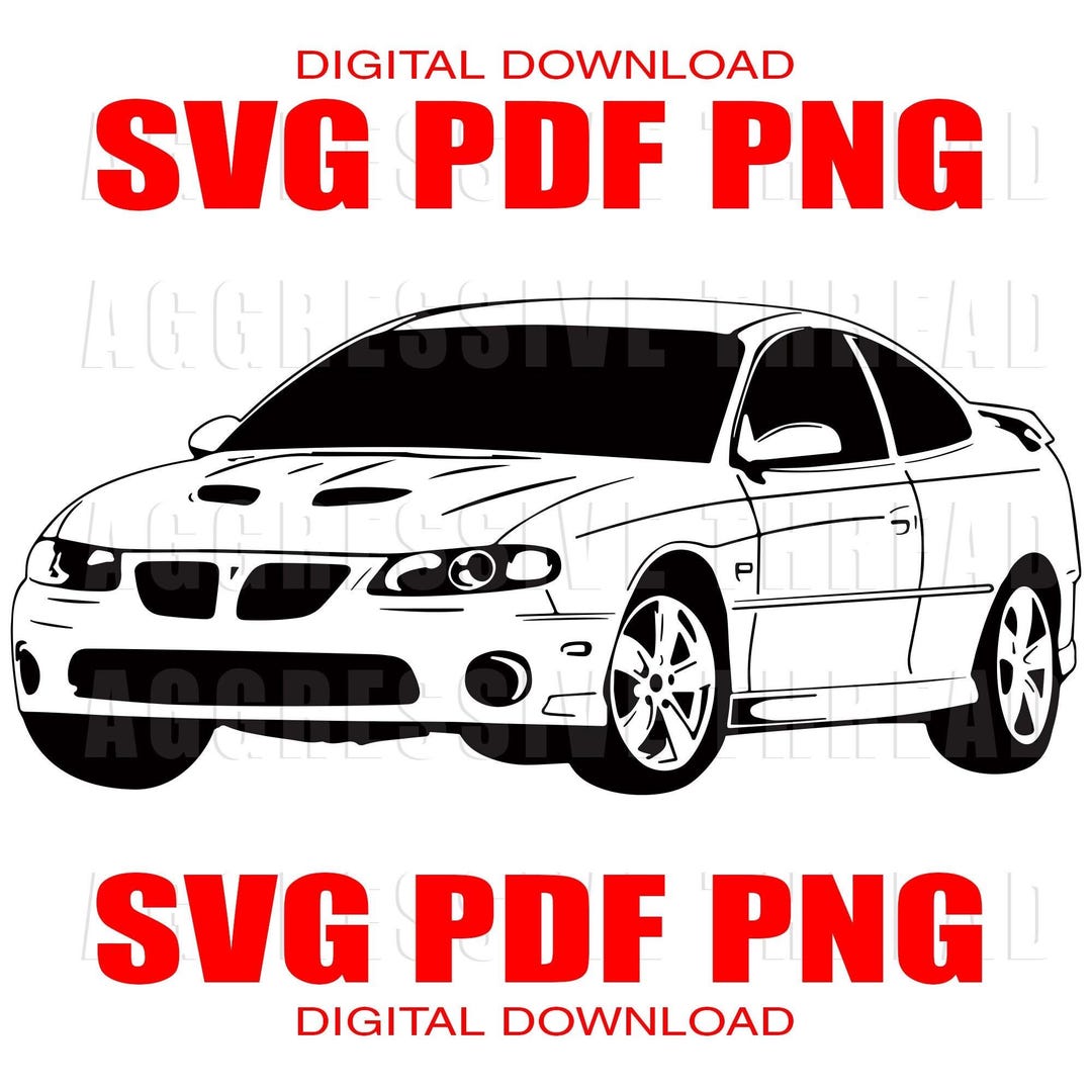 04-06 GTO Digital Download, Artwork File for T-shirt Design, Sports Car ...