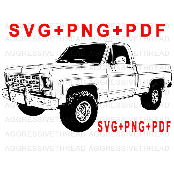 Chevy Squarebody Svg - Etsy Sweden