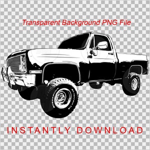 86 Square Body Truck K10 Truck Png Squarebody Vector Svg Square Body ...