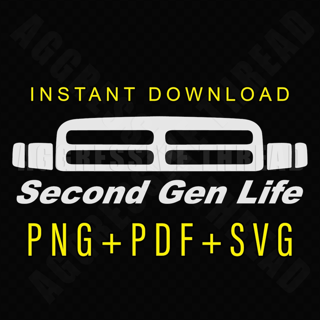 2nd Gen Truck Grille Graphic: Vector PNG SVG (digital Download) - Etsy