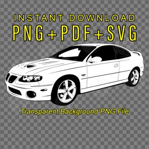2006 Pontiac GTO Vector Art File: Car Illustration (digital Download ...