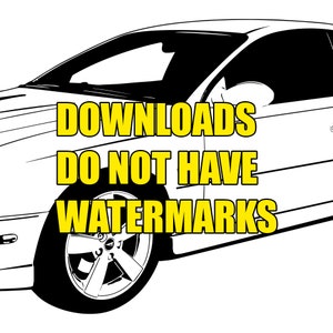 2006 Pontiac GTO Vector Art File: Car Illustration (digital Download ...