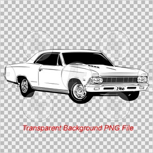 1966 Chevelle Vector Art: Vintage Car Design (digital Download) - Etsy
