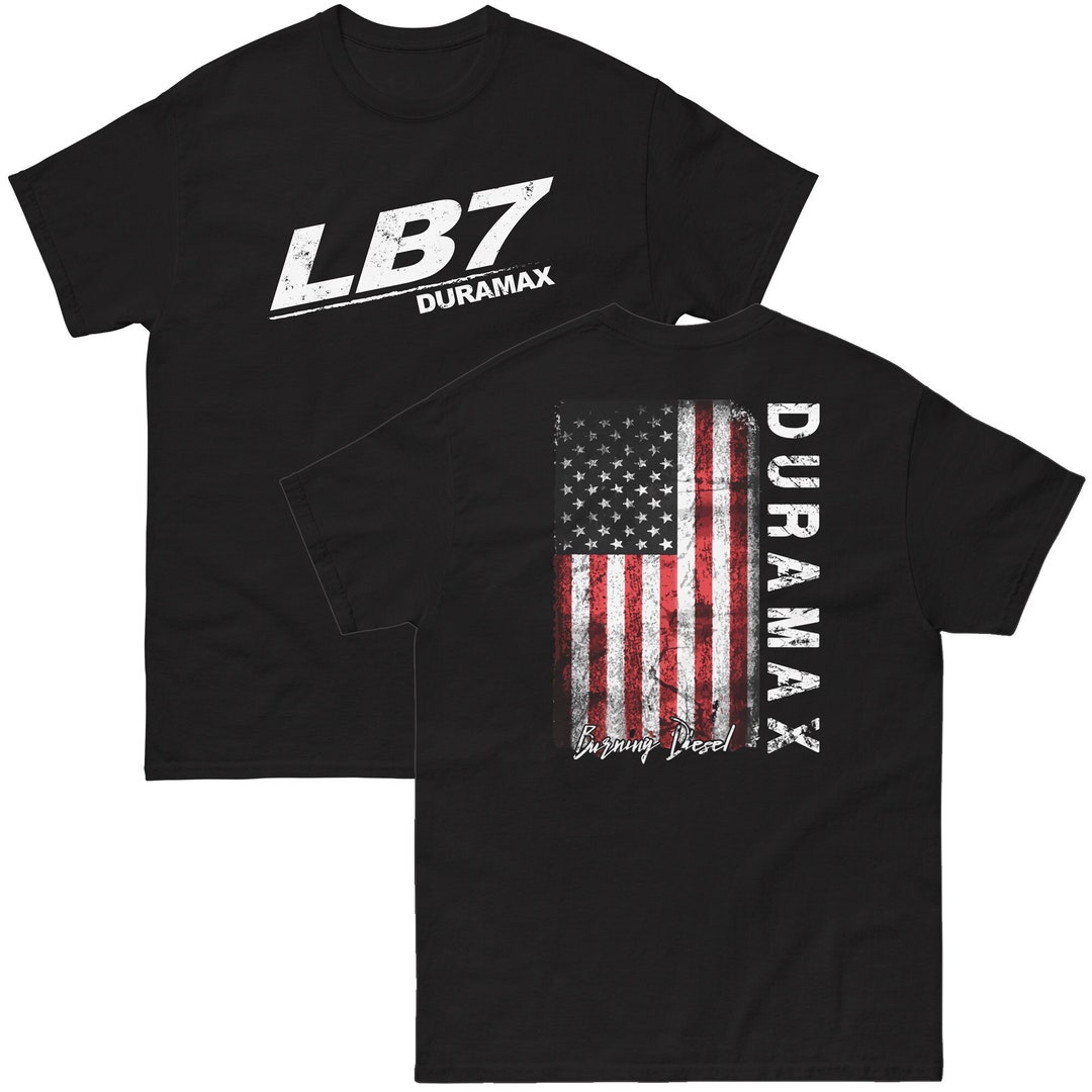 LB7 Duramax Diesel Shirt With American Flag Design - Etsy