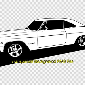 65 Impala SS Digital Download, Transparent Background Png, Svg Vector ...