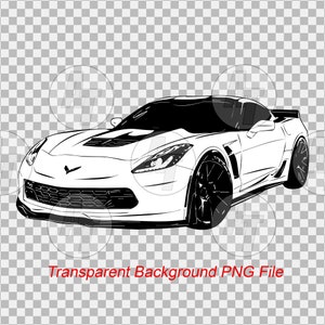 C7 Corvette Vector Graphic: Transparent PNG, SVG File (digital Download ...