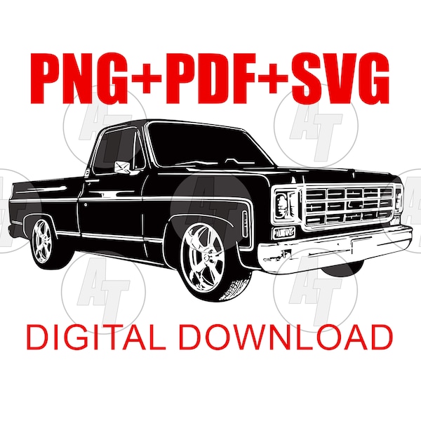 Squarebody C10 Png - Etsy
