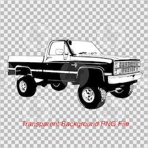 Square Body Chevy Clipart: PNG, SVG, Vector Graphic (digital Download ...