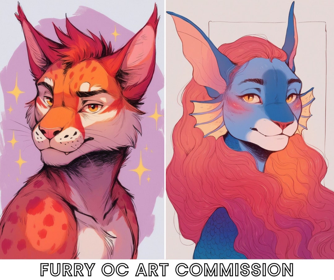 Furry Art Commission - Personalized OC Fursona - Etsy