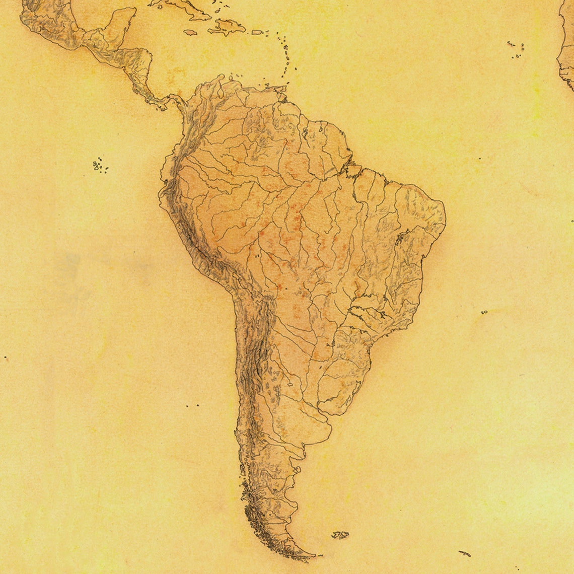 IMAGINE WORLD MAP Imagine a World with no countries World Map. | Etsy