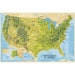 USA PAINTED MAP Artistic, Originally Painted Depiction of the United ...