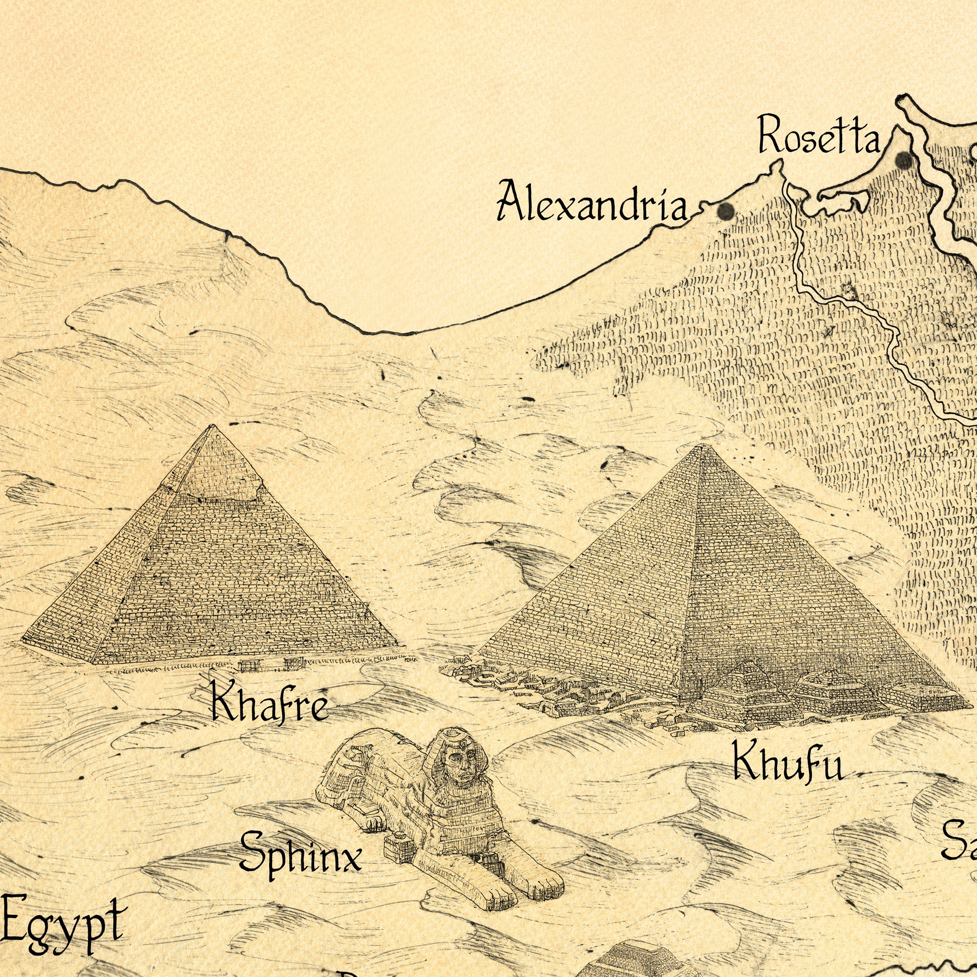 PYRAMIDS & TEMPLES of EGYPT Map of Ancient Egyptian Temples and ...