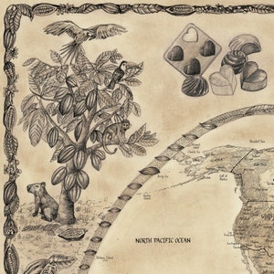 CHOCOLATE WORLD MAP - Chocolate Lover's Love This Map. Our Chocolate ...