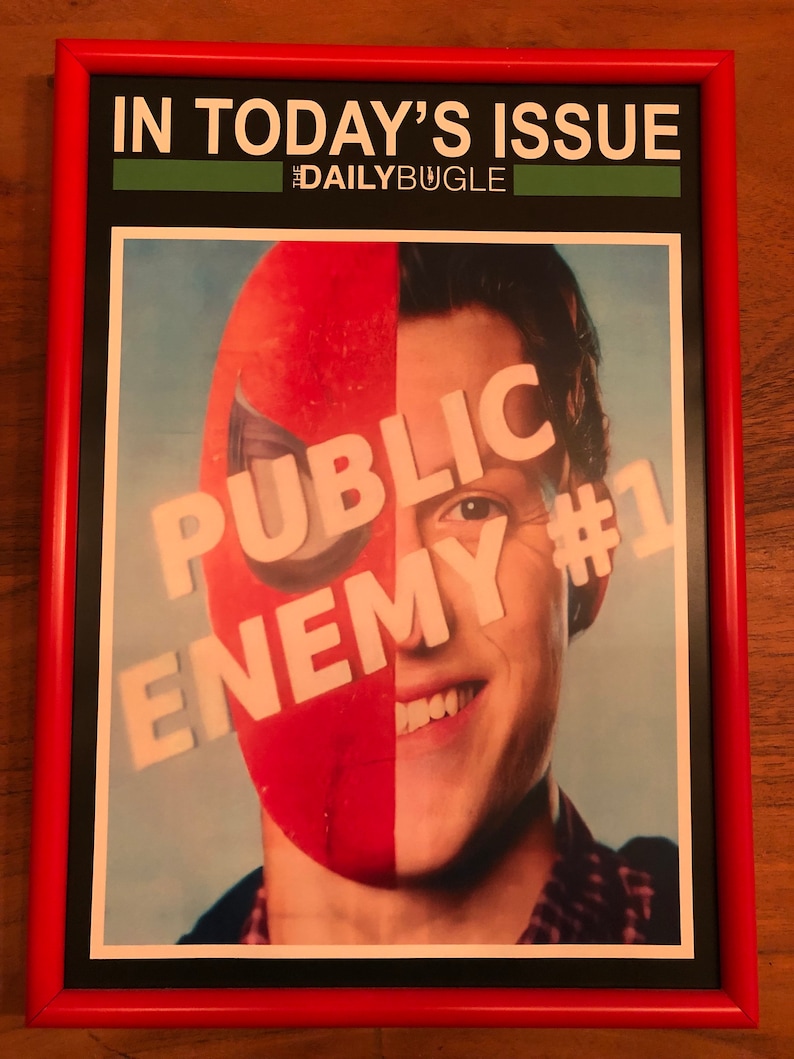 Spiderman Tom Holland Daily Bugle Journal Fan Art - Etsy France