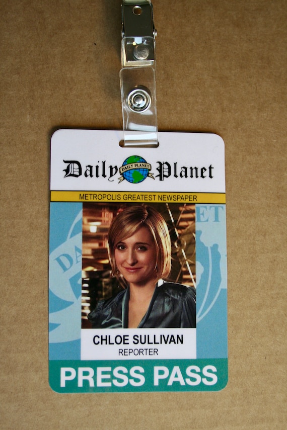 Clark Kent Press Badge