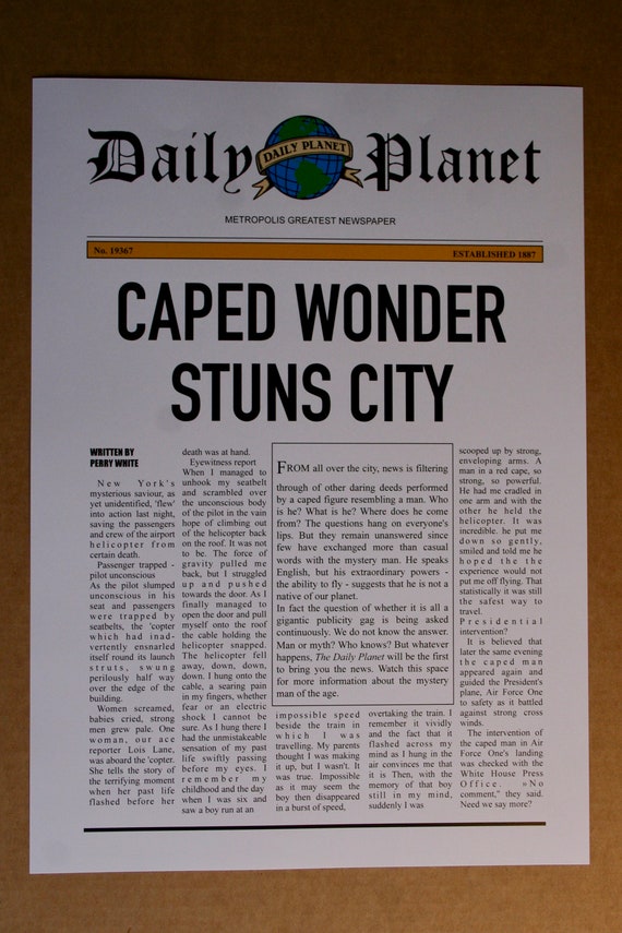 Daily Planet Newspaper Logo