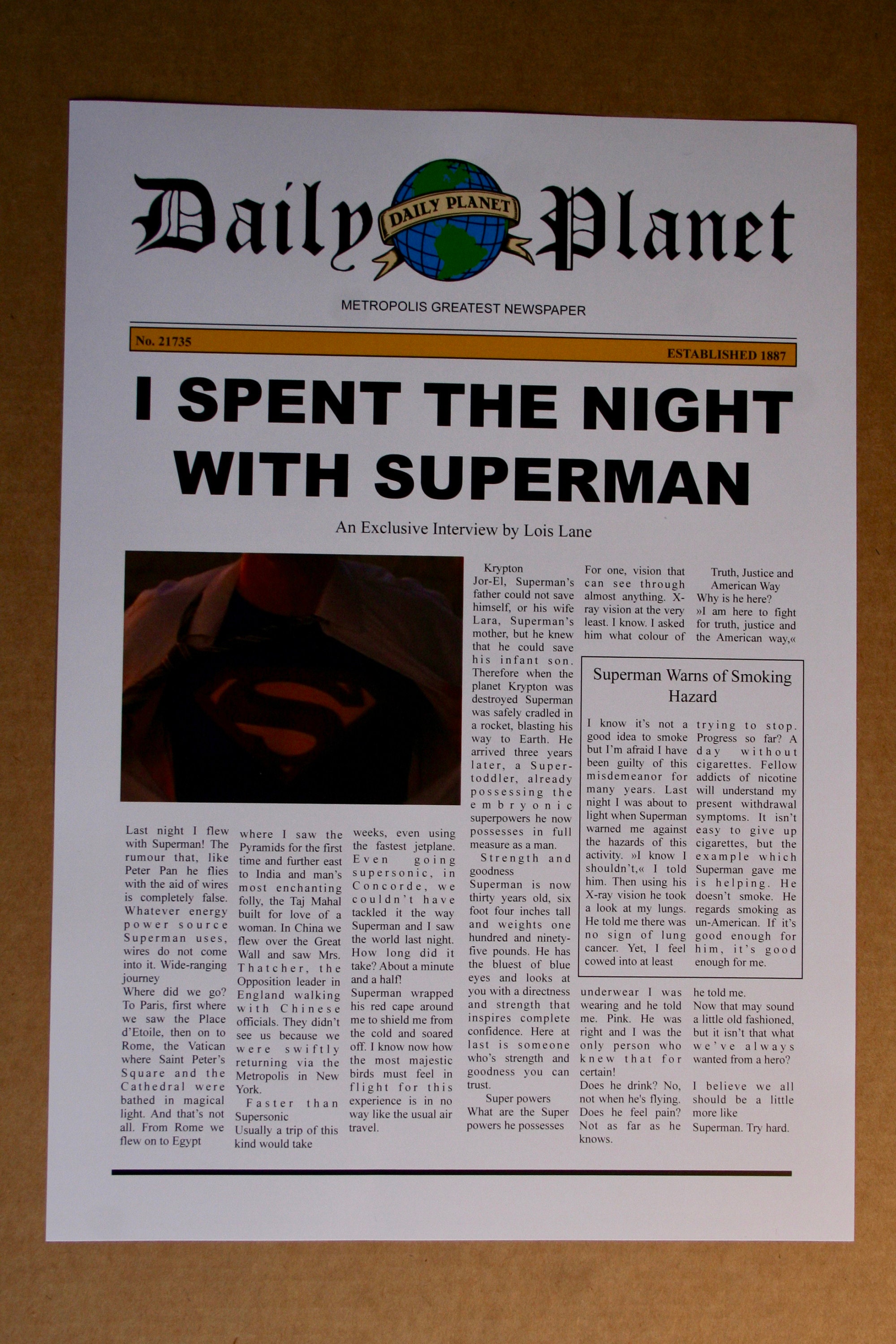 Daily Planet Fan Art smallville & Crisis on Infinite Earths - Etsy