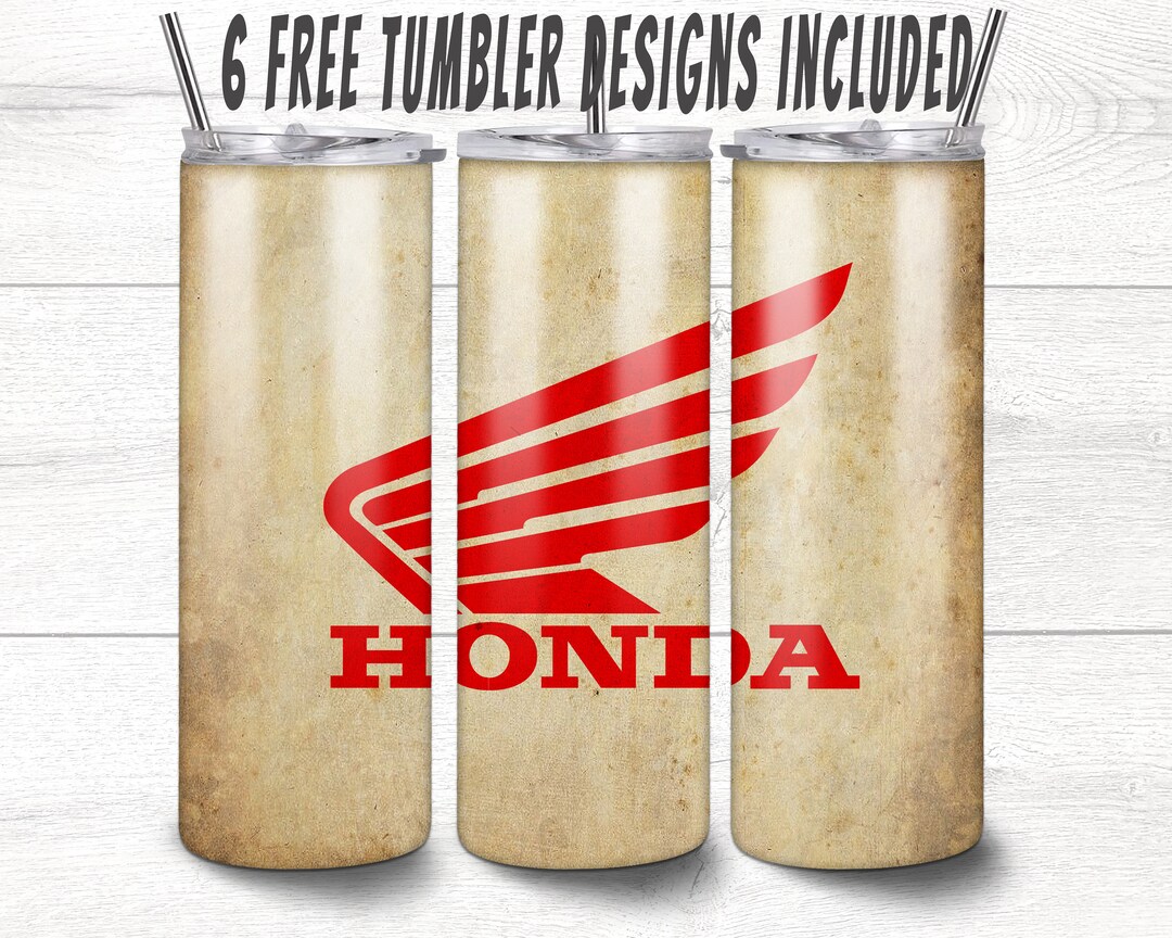 20oz Skinny Tumbler Sublimation Designs,honda Logo Png,honda Tumbler ...