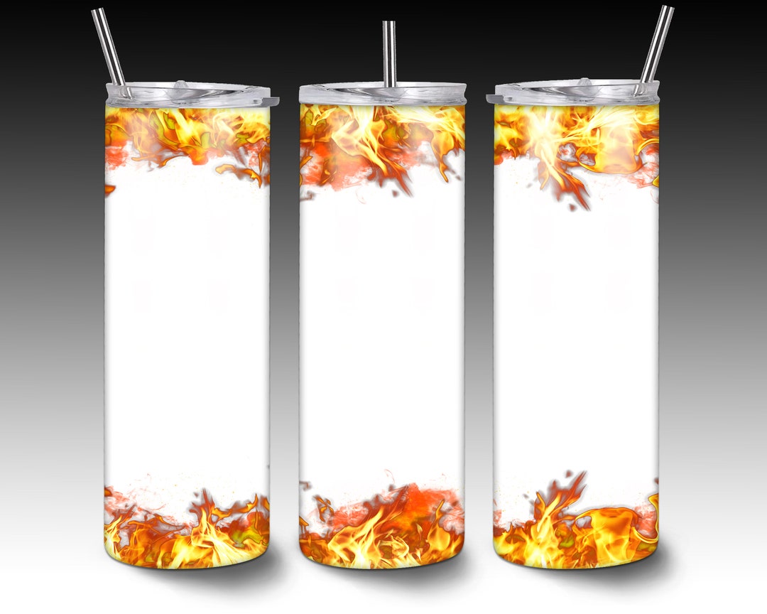 Tumbler Sublimation Designs Ready to Press,fire Tumbler Png,fire ...