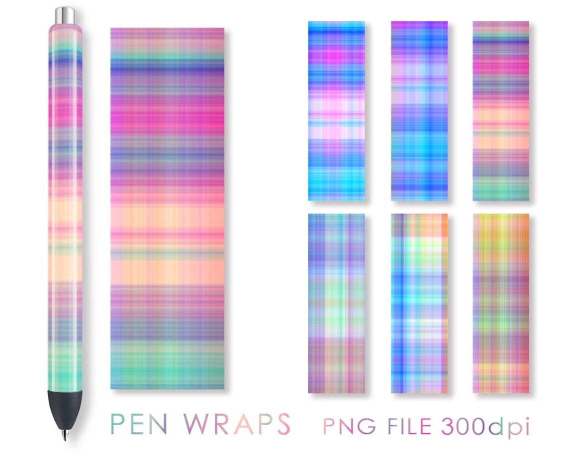 PEN WRAPS Fabric Png Printable Pen Wrap Glitter Pen - Etsy