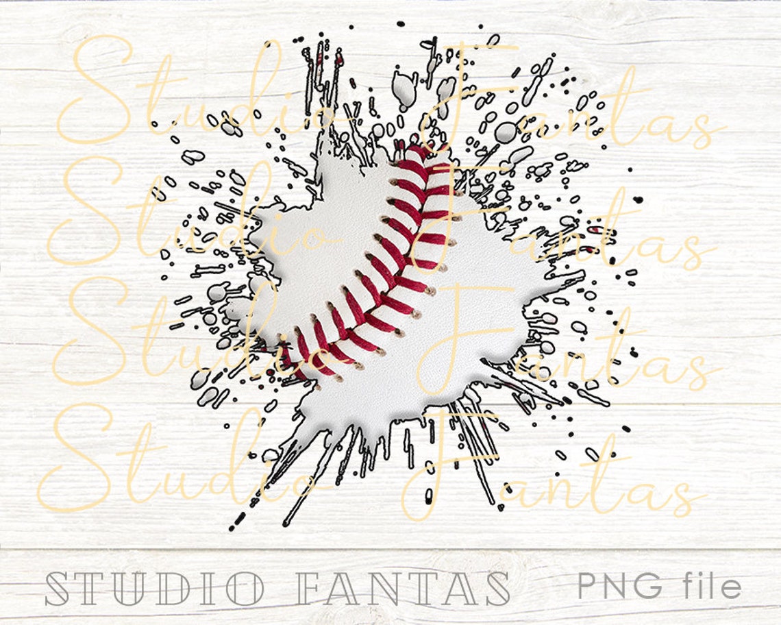 SUBLIMATION Png,design Sublimation,splatter Baseball,baseball Png ...
