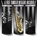 Saxophone Wrap Png,music Tumbler,saxophone Tumbler,music Sheet ...