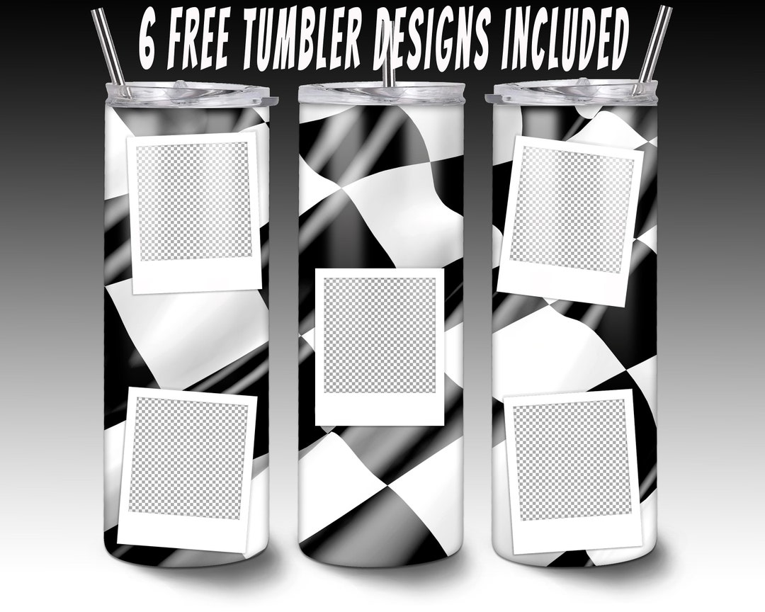 Tumbler Sublimation Designs,racing Tumbler,checkered Flag,photo Frame ...