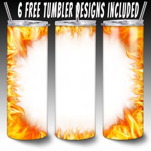 Tumbler Sublimation Designs,fire Frame Png,fire Png,fire Tumbler Png ...