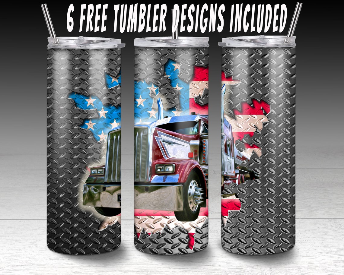 20 Oz Skinny Tumbler Design Sublimationamerican - Etsy