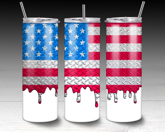 Dripping Flag Pngus Flag Pngpatriotic Tumbleramerican Flag - Etsy