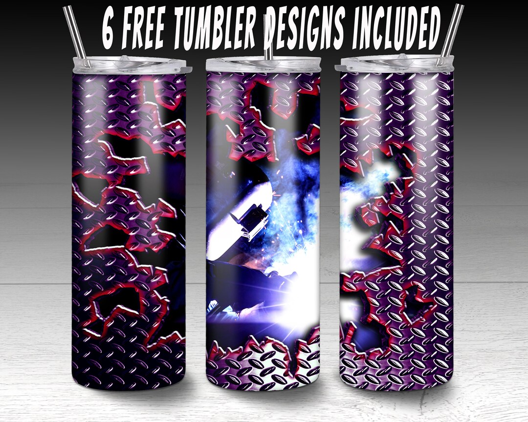 20 Oz Skinny Tumbler Design Sublimation,welder Tumbler Png,welder Png ...