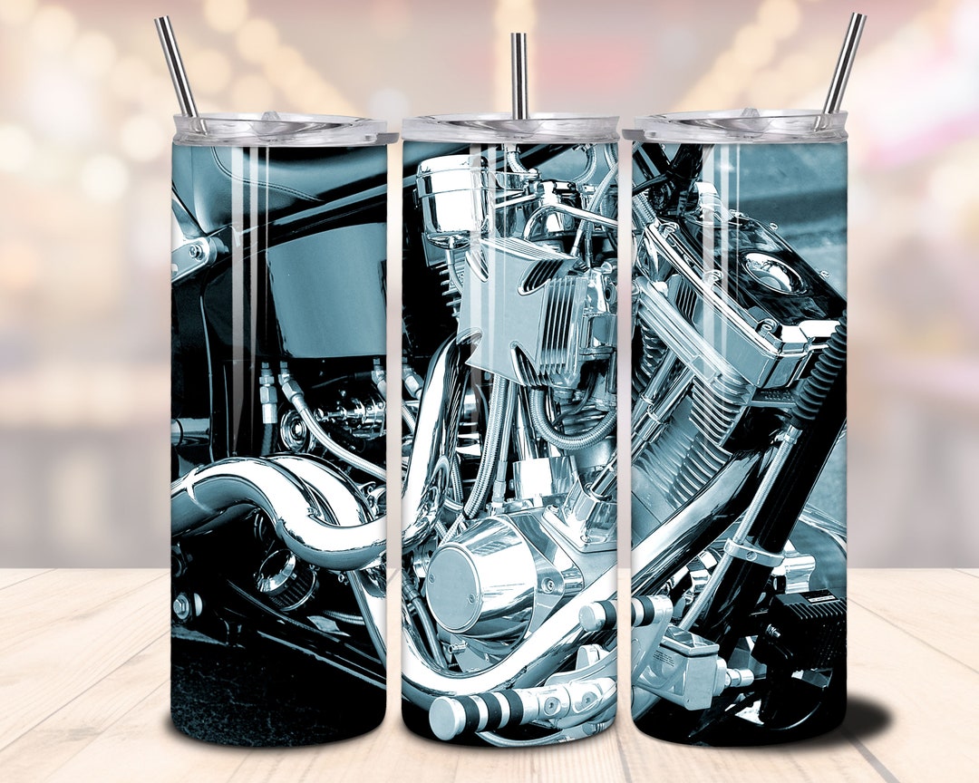 Motorcycle Engine,motor Bike Tumbler,motorcycle Design,skinny Tumbler ...
