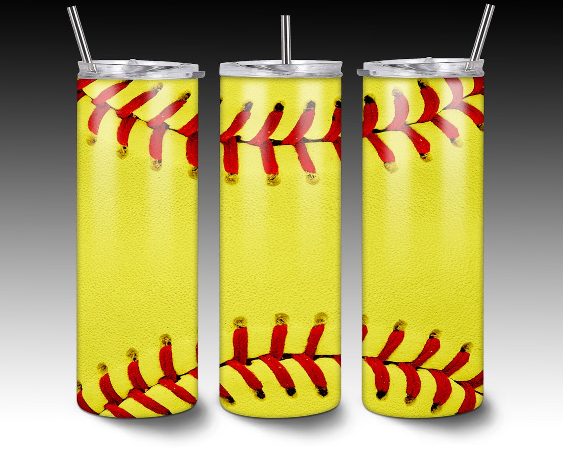 Tumbler Sublimation Designssoftball Ball Pngsport Tumbler - Etsy