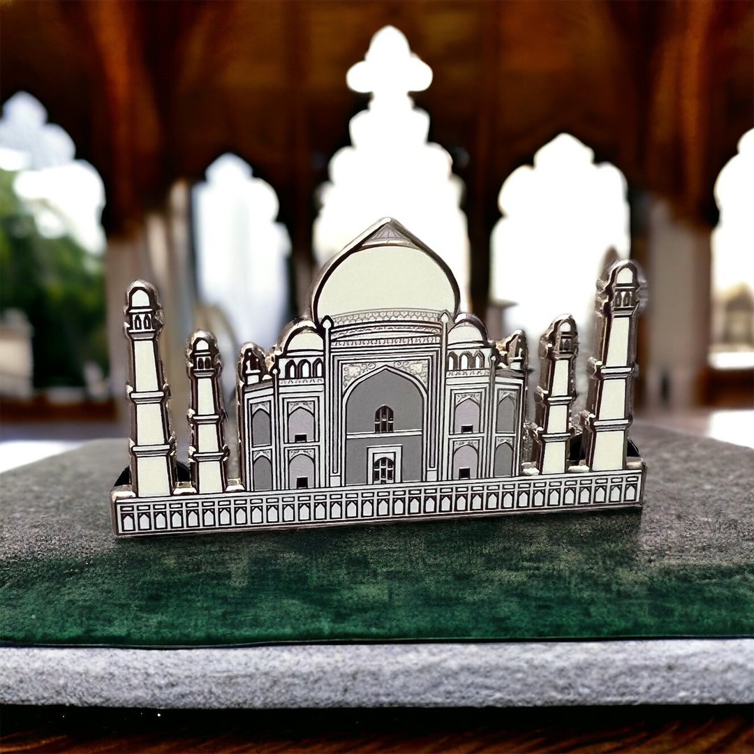 Taj Mahal Enamel Pin - Etsy