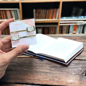 Gold Plated Book Lovers Enamel Hair Pin Set - Etsy