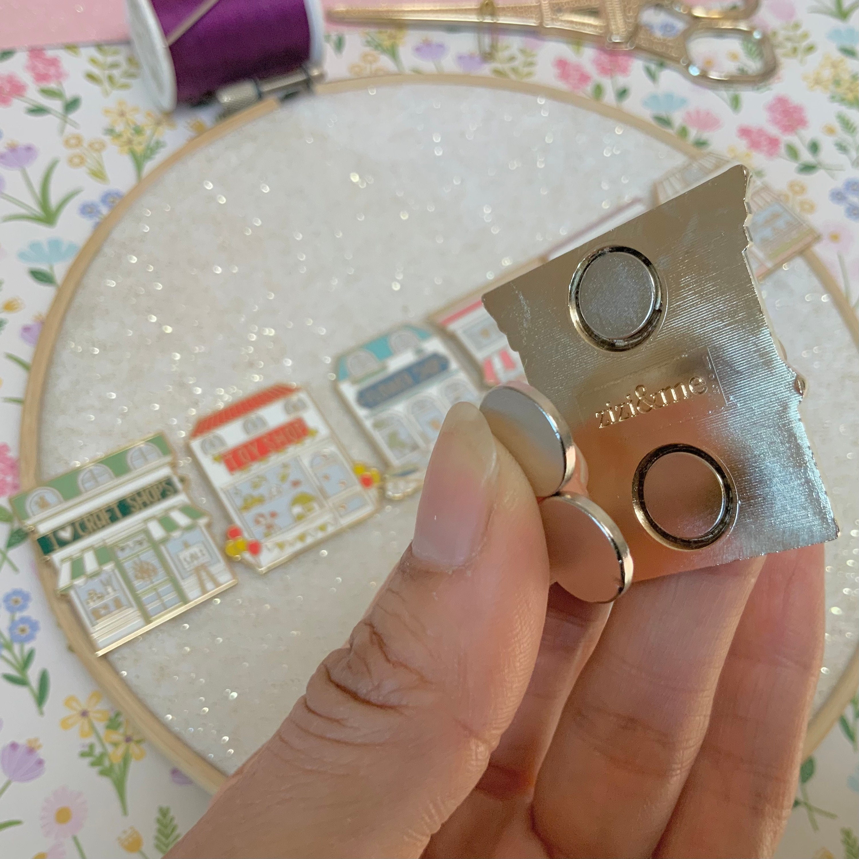 Bookshop Enamel Pin Needle Minder, Literary Gift - Etsy