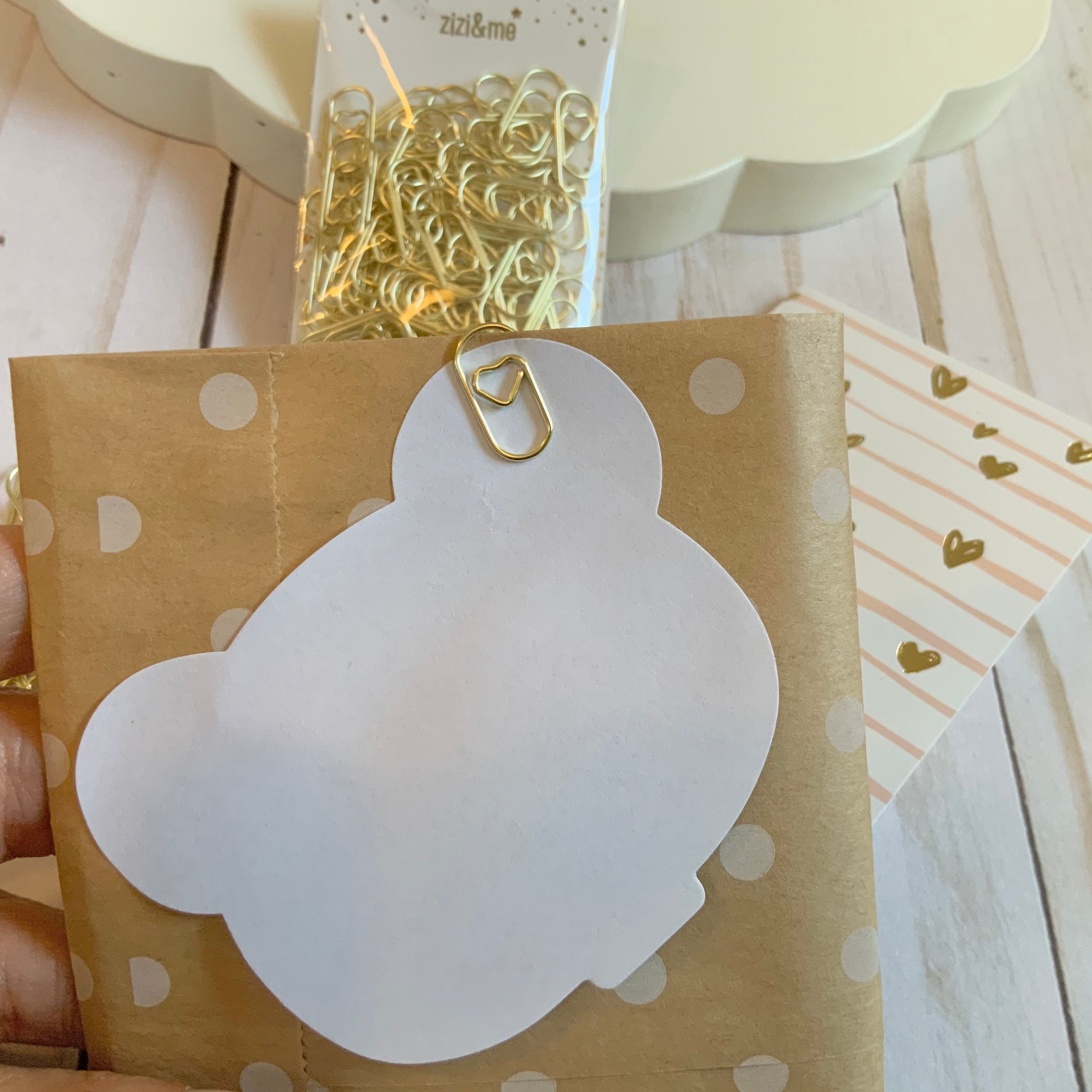 Pretty mini paperclips pack of 50 gold or rose gold Bujo | Etsy