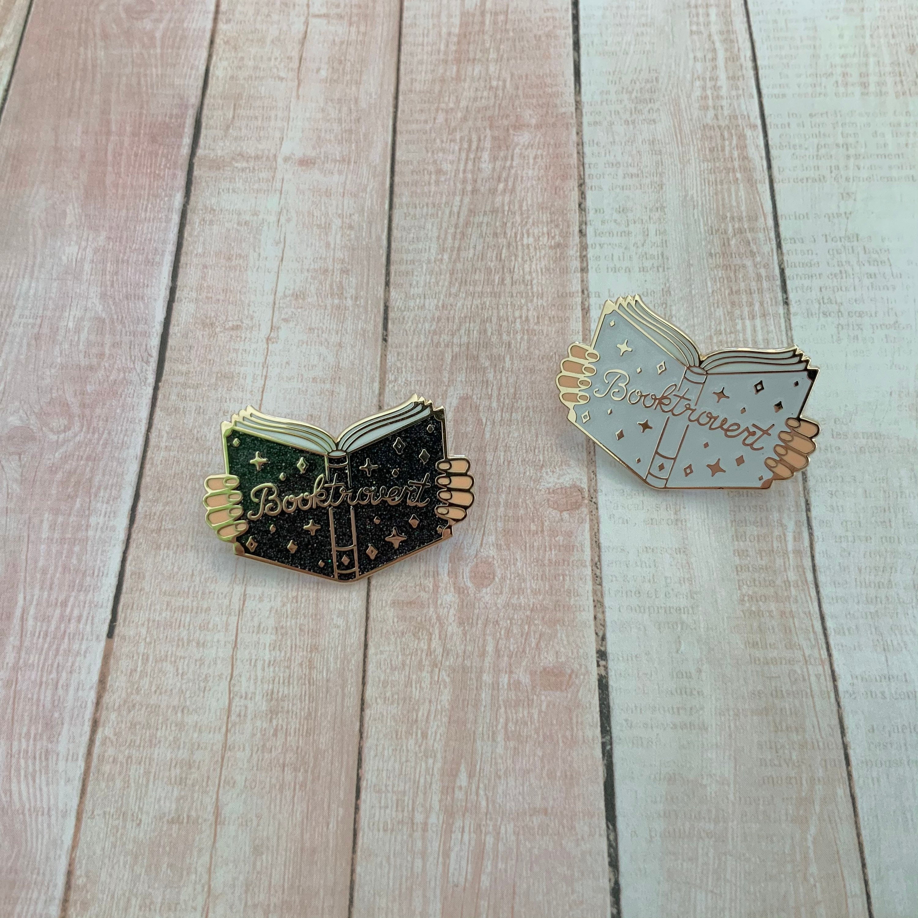 Adorable Book Enamel Pin for Introvert Reading Lovers Great | Etsy