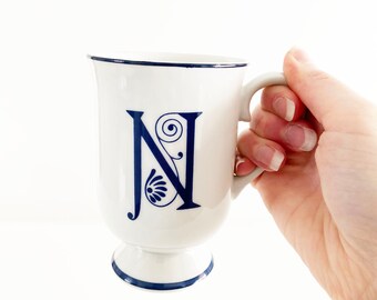 Monogram N Mug - Etsy