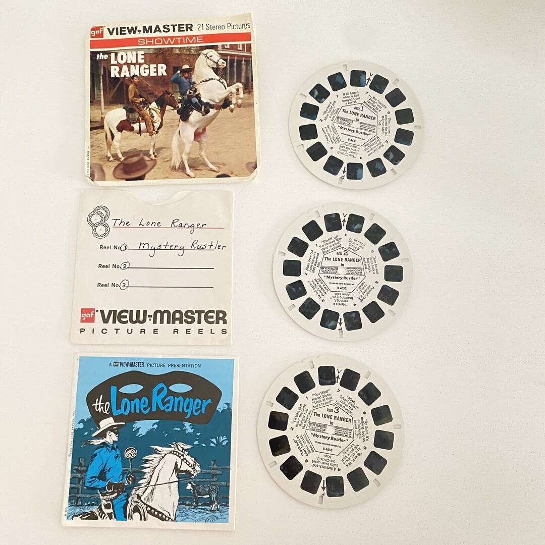 Vintage GAF View-master the Lone Ranger 3 Reel Set With Booklet 1956 - Etsy