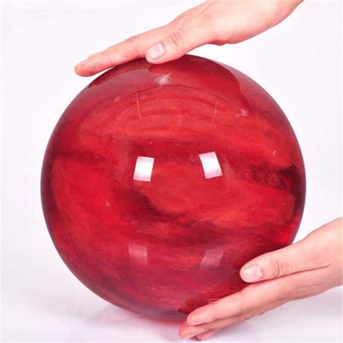 Red Smelting Ball Quartz Mineral Crystals Sphere Natural Gemstones ...
