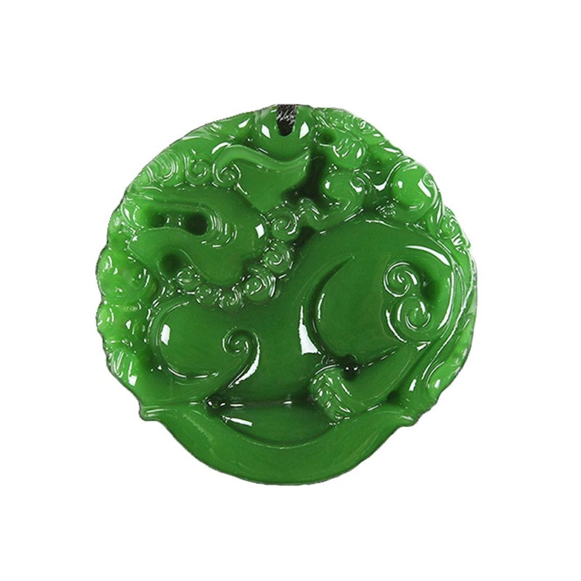 Hetian Natural Green Stone Hand Carved Stone Kylin Pendant Fashion hetian-natural-green-stone-hand-carved-stone-kylin-pendant-fashion