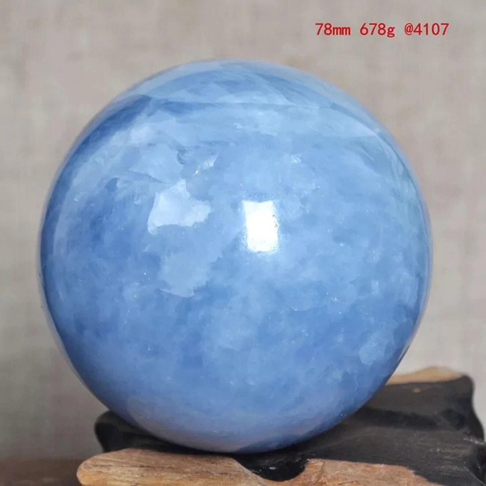 Natural Blue Celestine Crystal Sphere Ball From Madagascar - Etsy