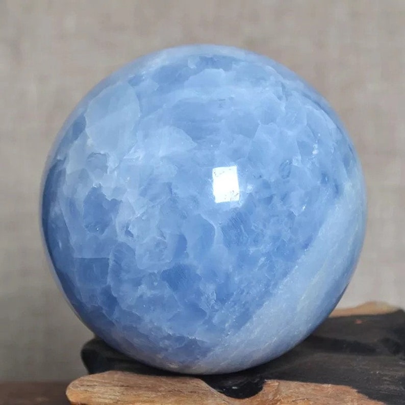 Natural Blue Celestine Crystal Sphere Ball From Madagascar - Etsy